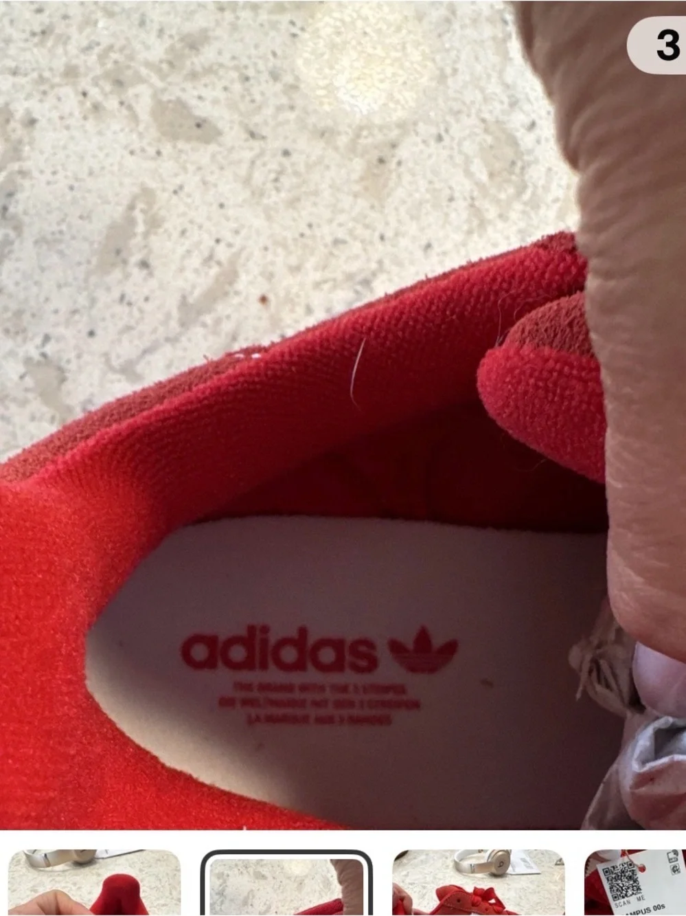 adidas | Shoes | Adidas Red Suede Lowtop Sneakers With White Insole ...